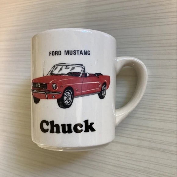Dining | Red Ford Mustang Chuck Coffee Cup Mug Made In England | Poshmark
